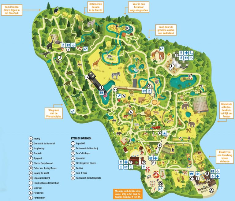 Plattegrond Dierentuin Amersfoort